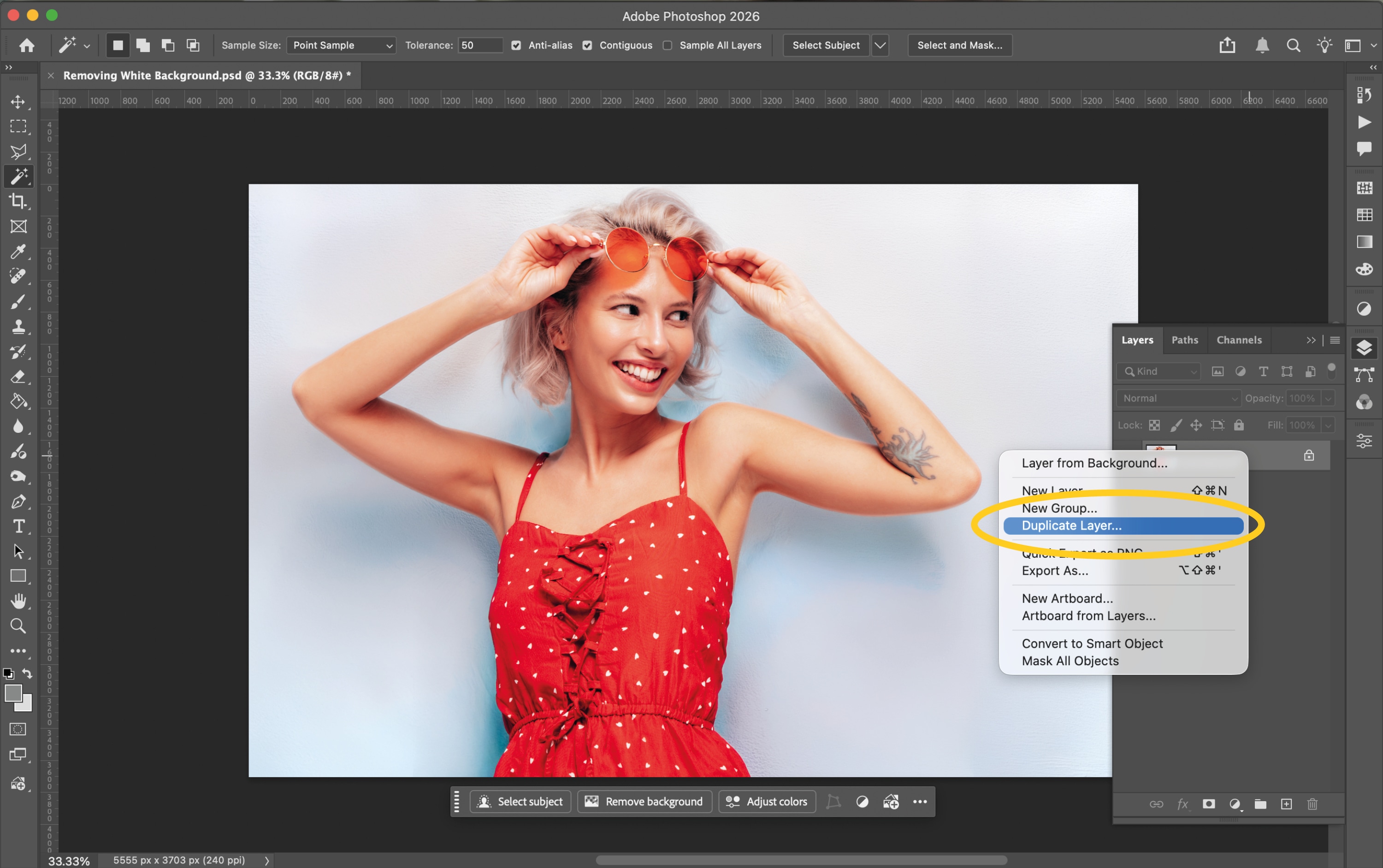 How to Remove a White Background in Photoshop