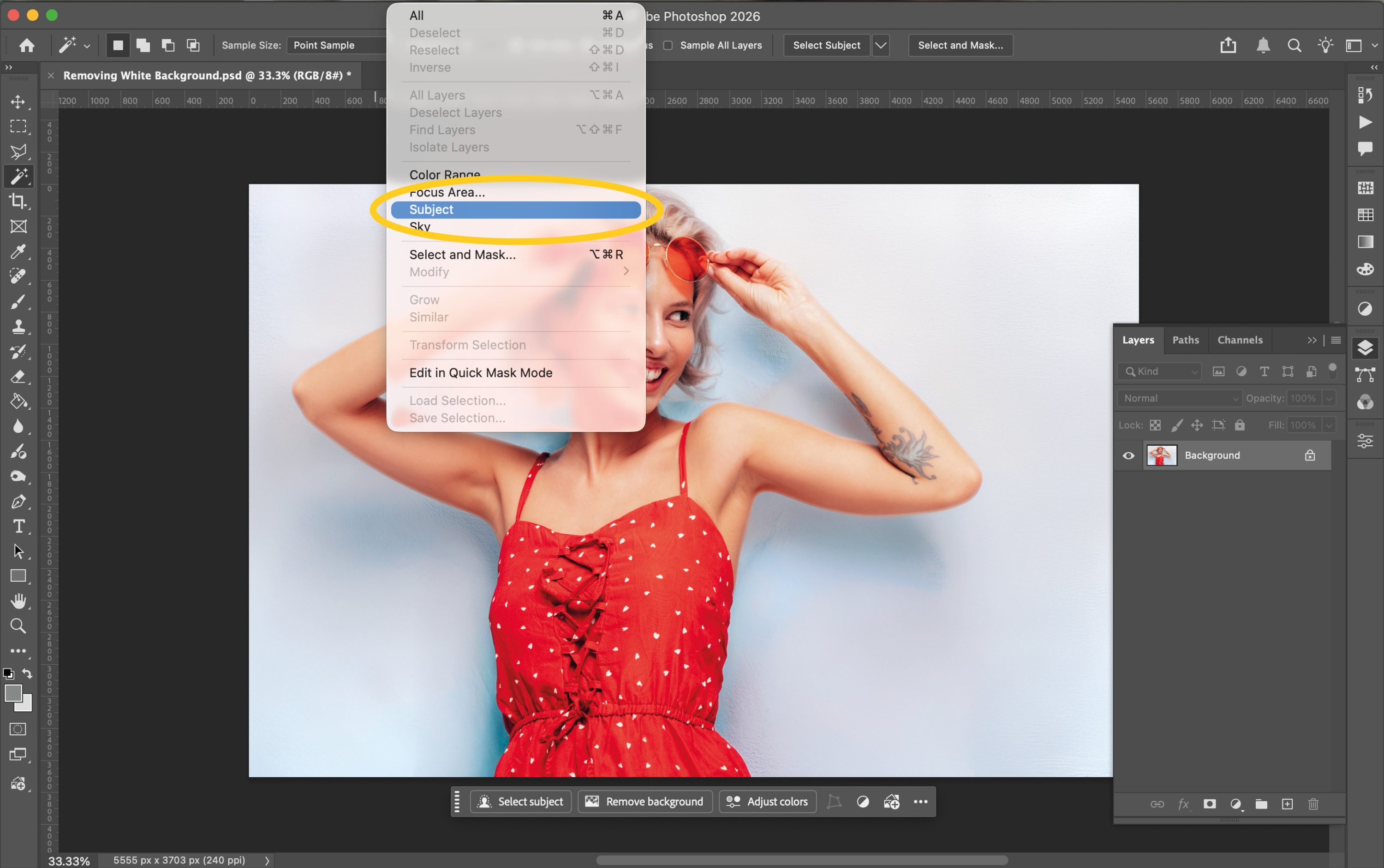 How to Remove a White Background in Photoshop