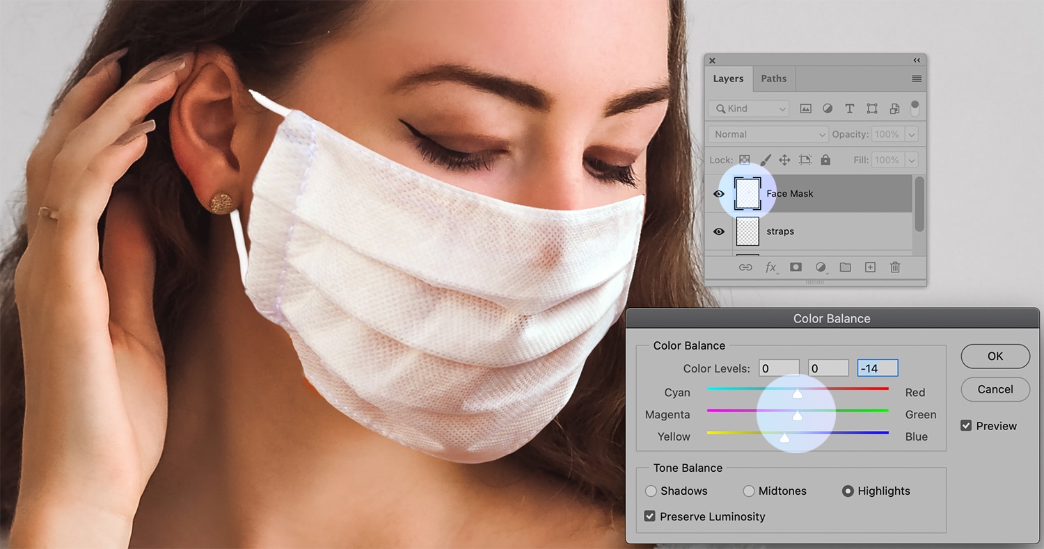 How to Put a Mask on a Face in Photoshop - Tutorial